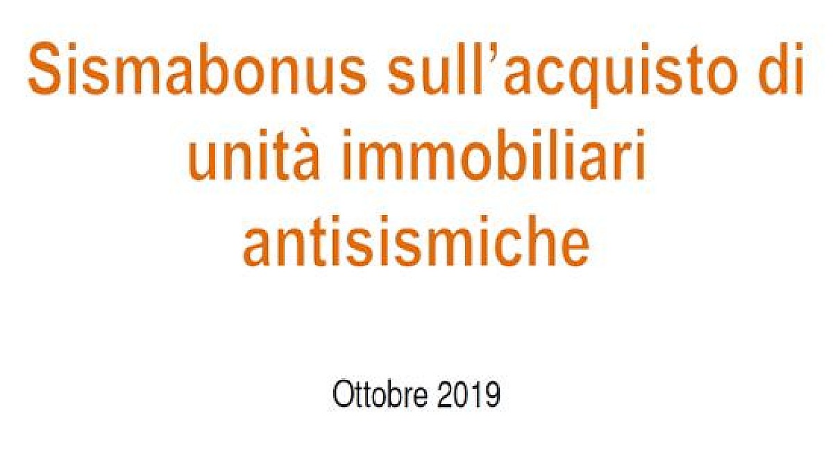 Sismabonus acquisti: aggiornata la Guida dell'Ance | Build News Sismabonus acquisti: aggiornata la Guida dell'Ance | Build News