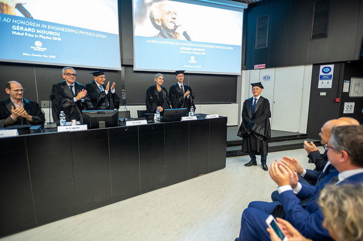 Il Premio Nobel Gérard Mourou laureato ad honorem dal Politecnico di ...