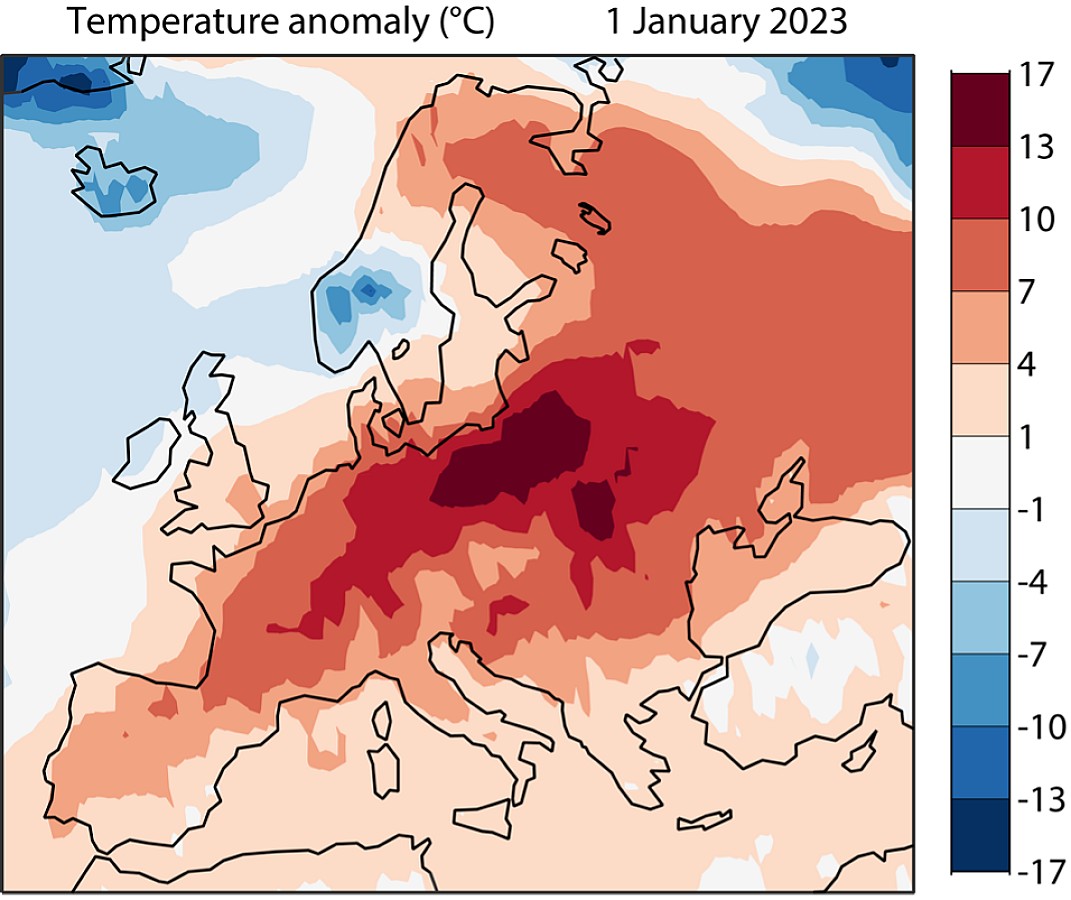 Copernicus, terzo gennaio più caldo mai registrato in Europa | Build News